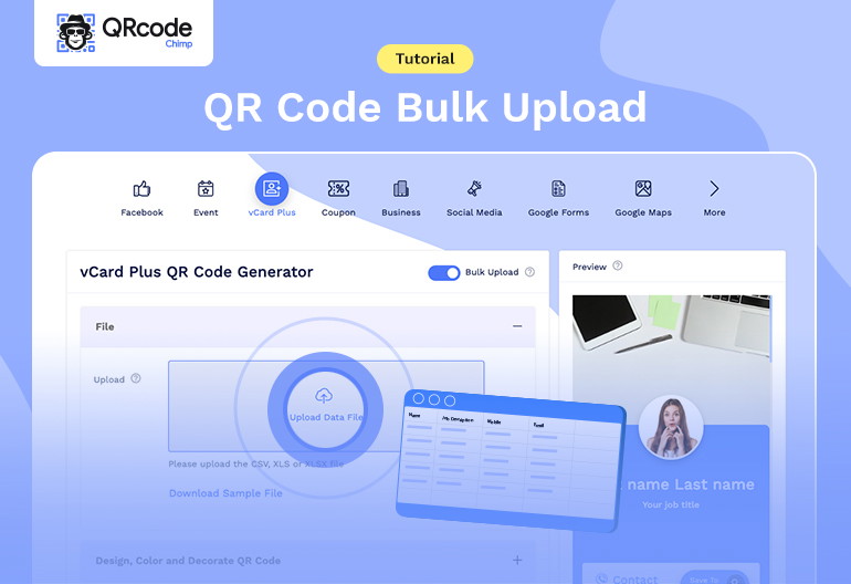 Tutorial: How to Use QR Code Bulk Upload? - Free QR Code Generator ...