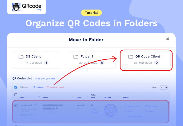 Tutorial: How to Organize QR Codes in Folders? - Free QR Code Generator ...